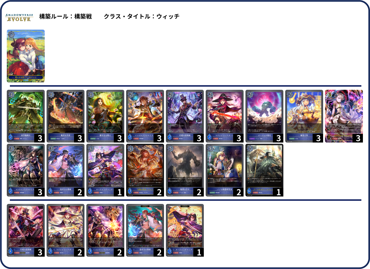 デッキコード「VFCG」のデッキ | DECK LOG（デッキログ）